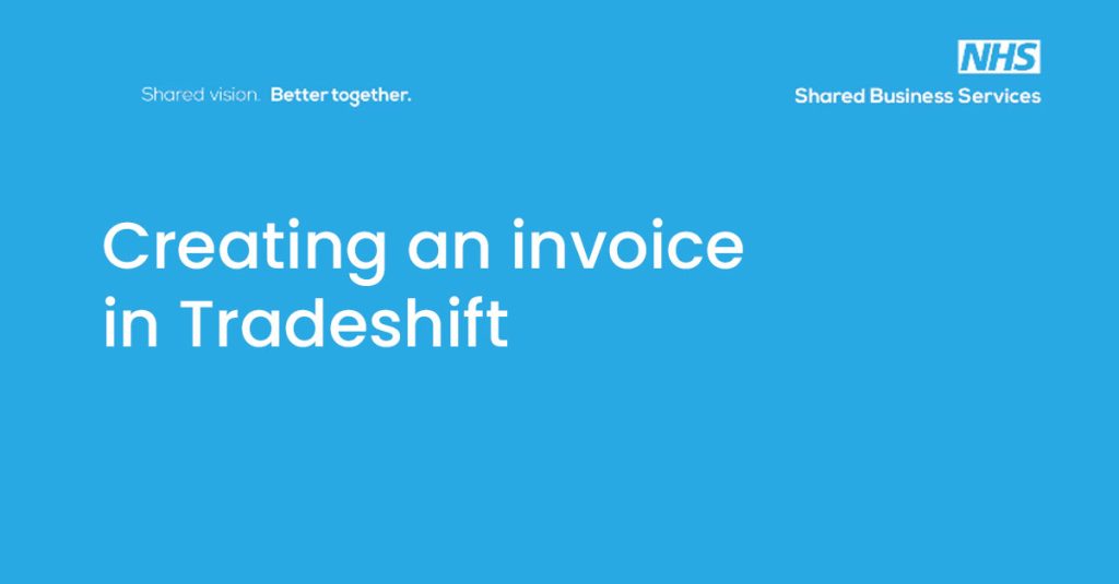 eInvoicing | NHS SBS